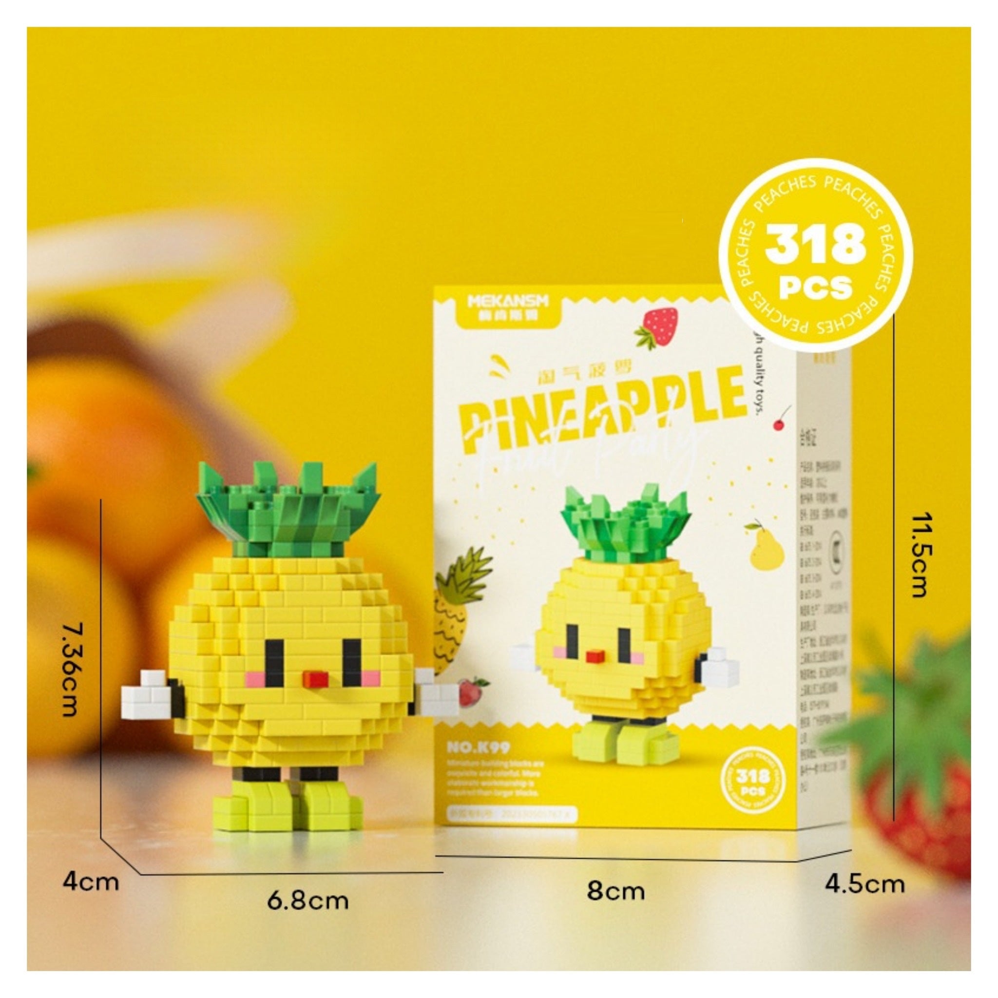 Building Blocks Pineapple 318pcs – Boardgames and Puzzles