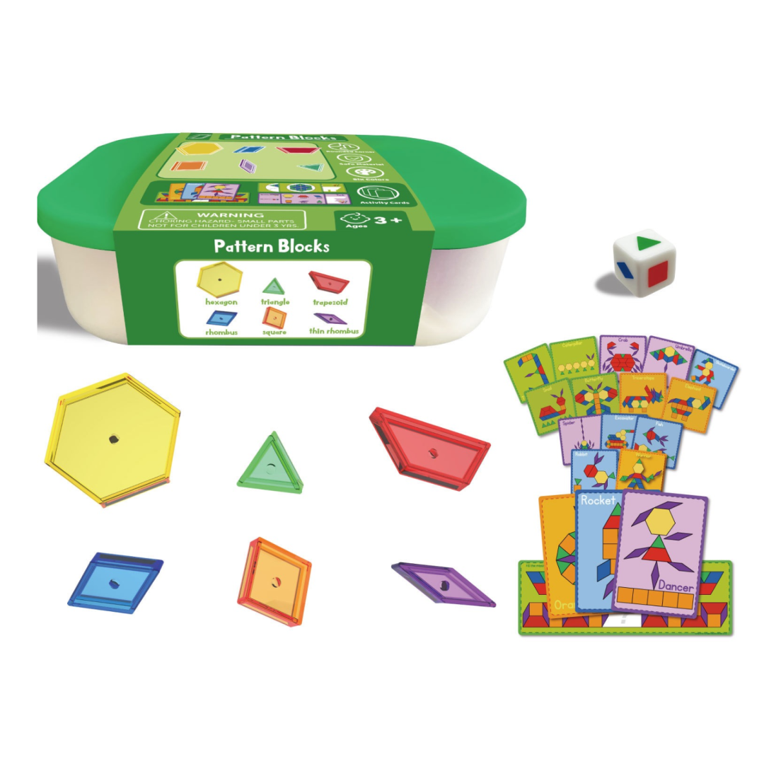 Geometry Pattern Blocks Set – Boardgames and Puzzles