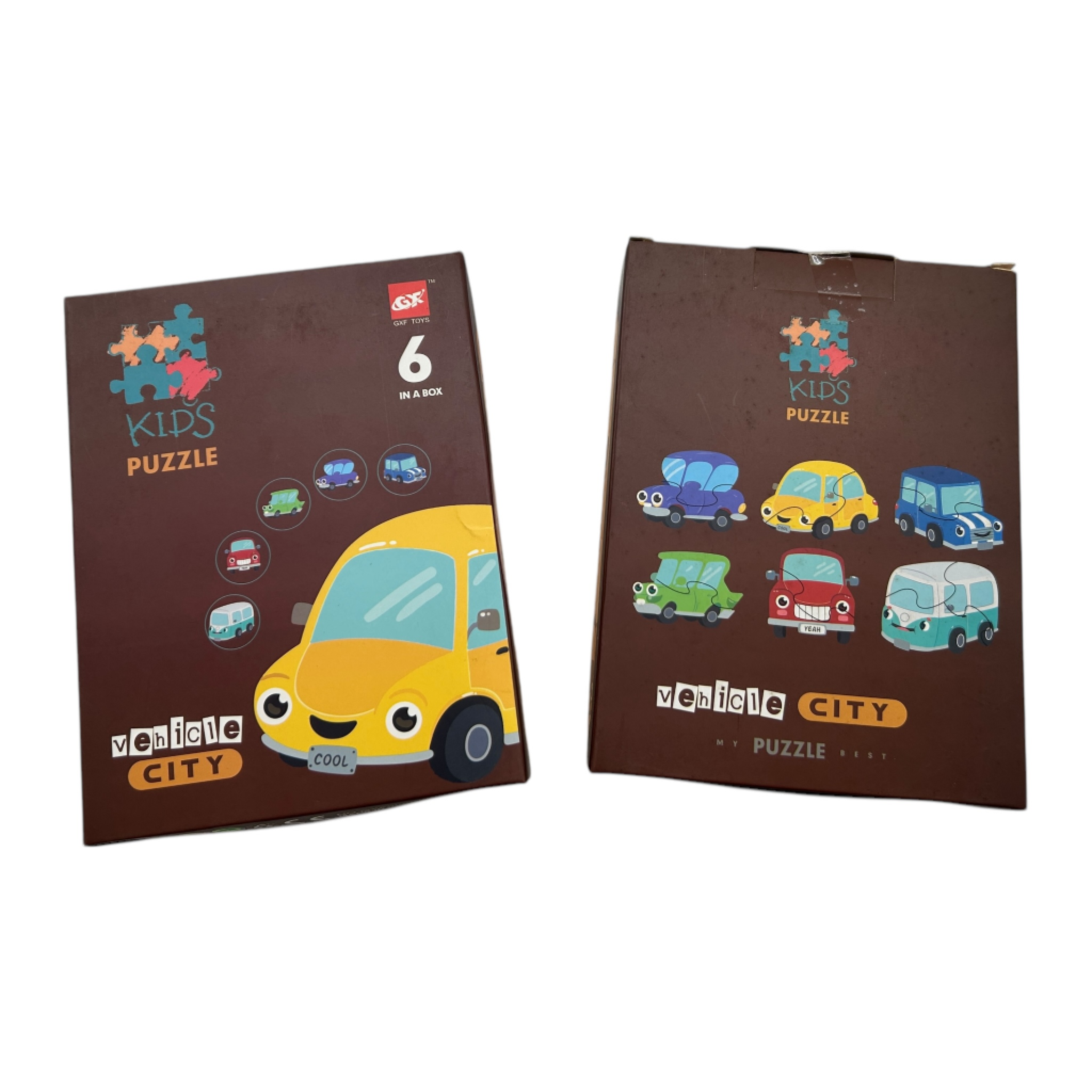 6in1 Kids Puzzle Vehicle City 2 to 3Pieces – Boardgames and Puzzles