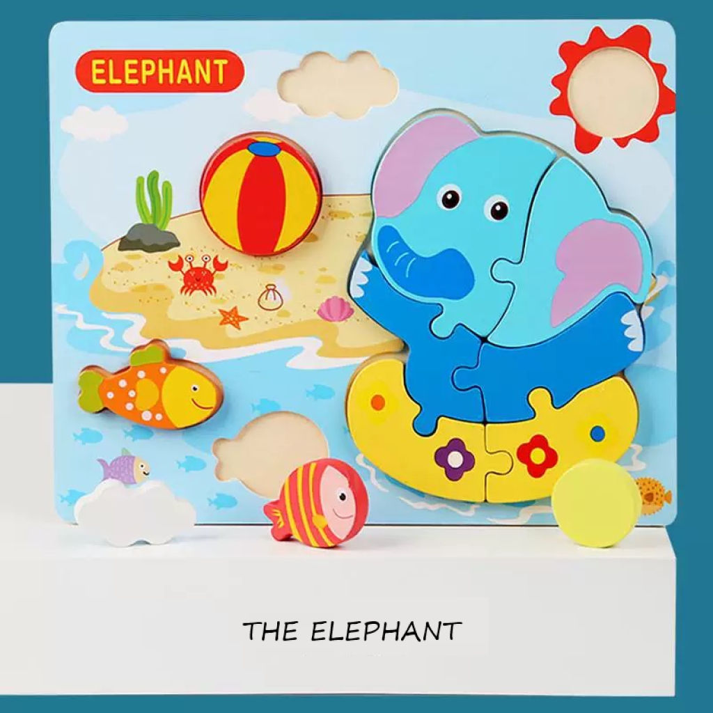 THE ELEPHANT PUZZLE 10pcs – Boardgames and Puzzles