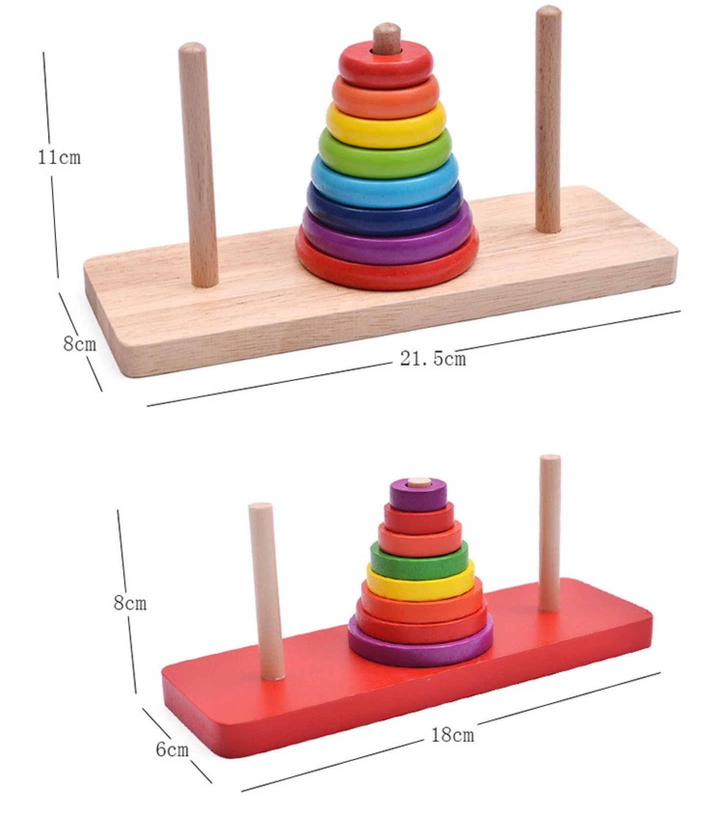 8 Levels Hanoi Tower – Boardgames and Puzzles