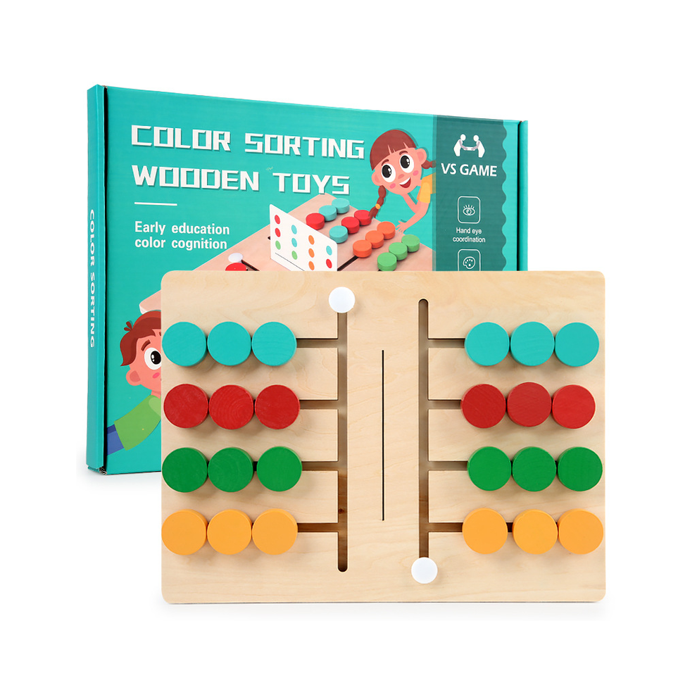 Color Sorting Wooden Toy – Boardgames and Puzzles