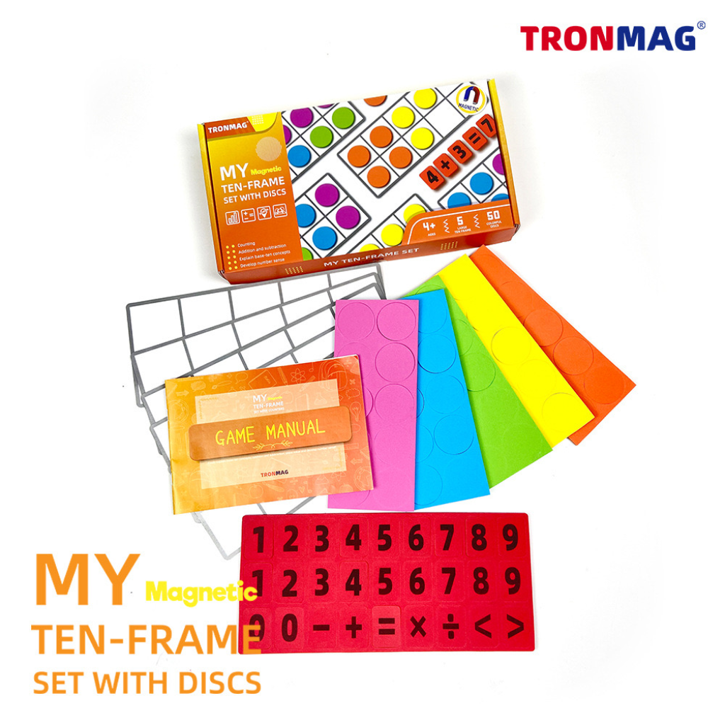 MY Magnetic TEN-FRAME SET WITH DISCS – Boardgames and Puzzles