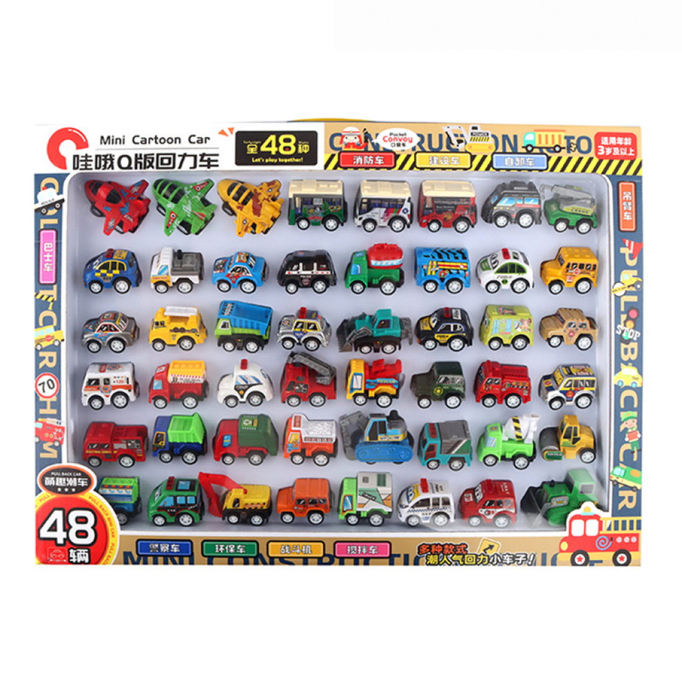 Mini Cartoon Car 48pcs – Boardgames and Puzzles