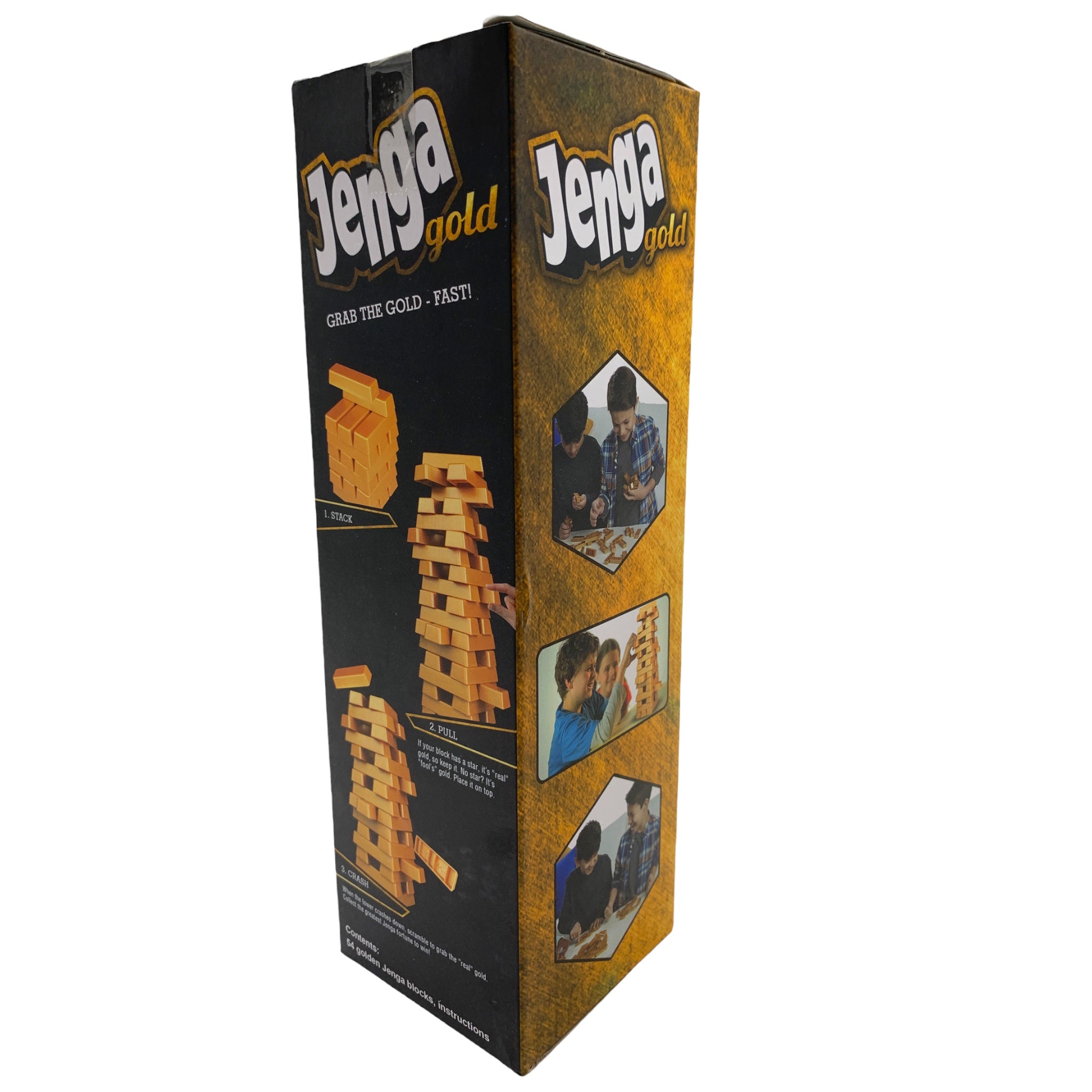 Plastic Jenga Gold – Boardgames and Puzzles