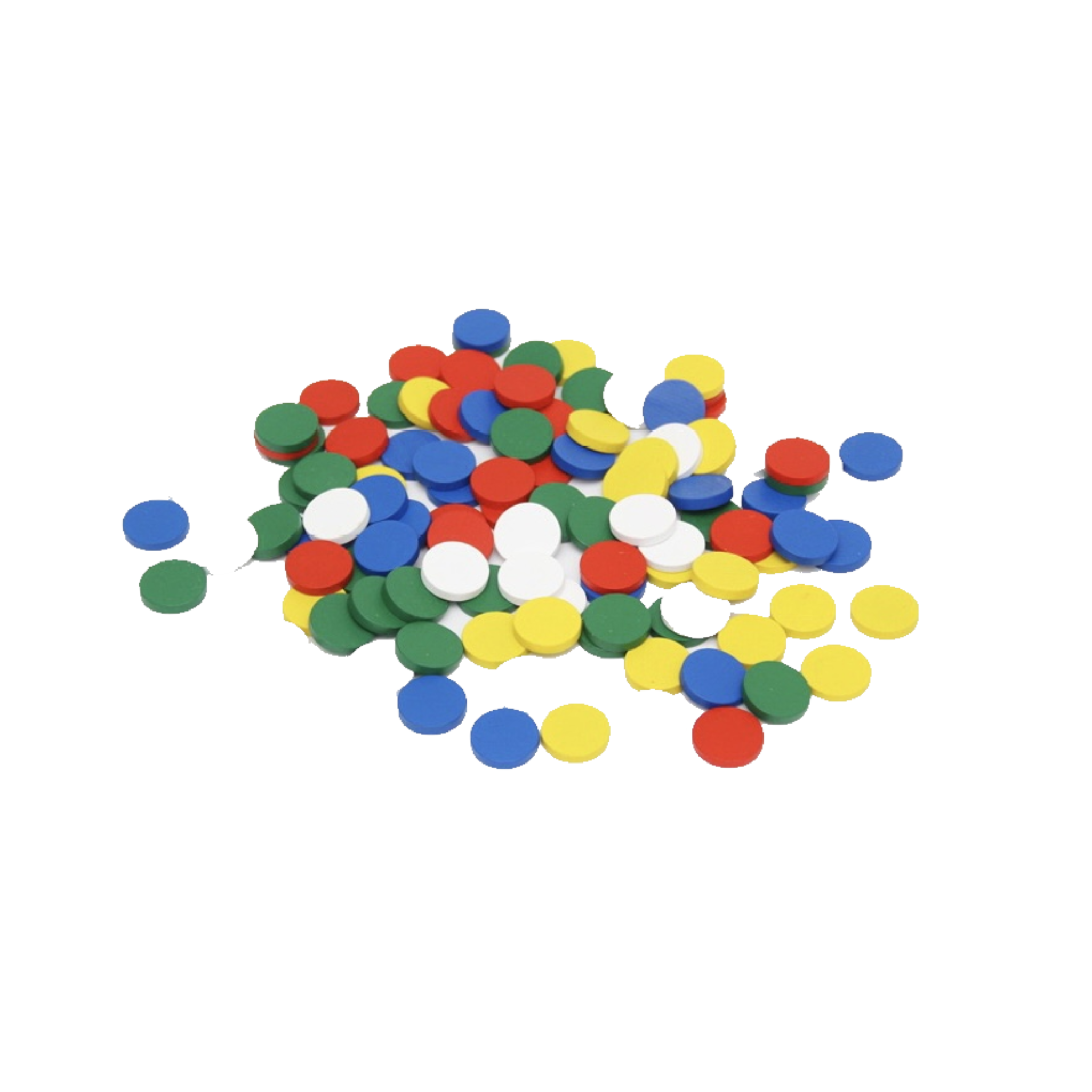 Wood Coins for Mathematics 100pieces – Boardgames and Puzzles